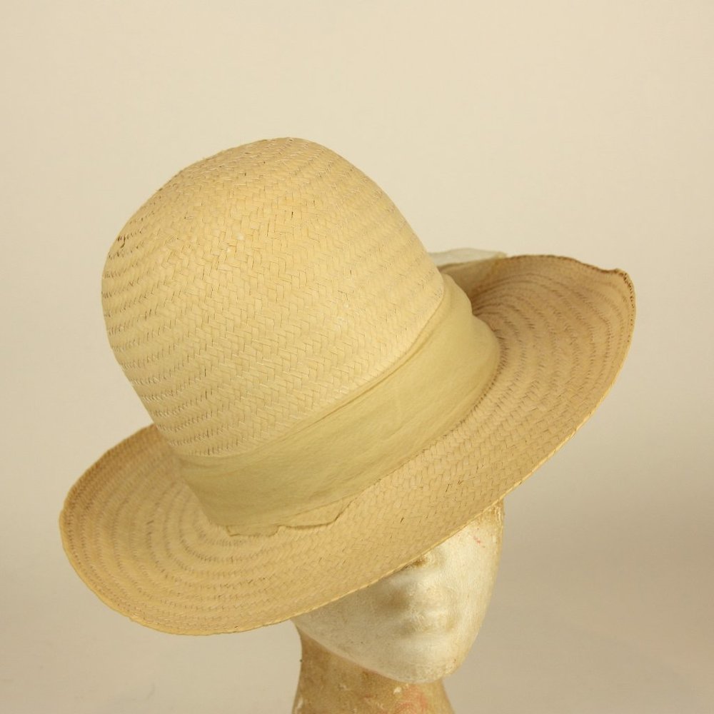 Vintage Ladies Straw Dress Hat Japanese - Gem